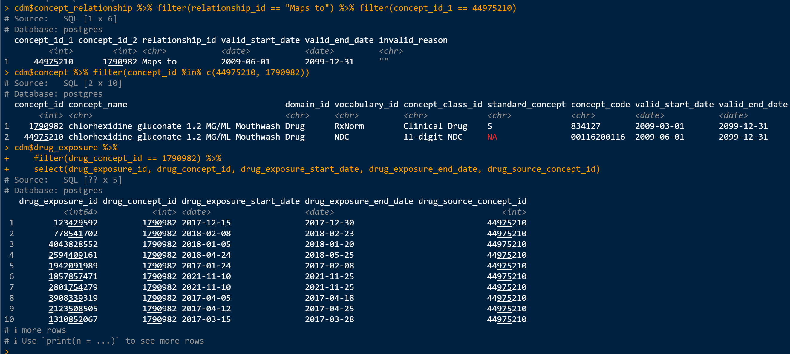 Real World Evidence Summer School – OMOP and CDMConnector